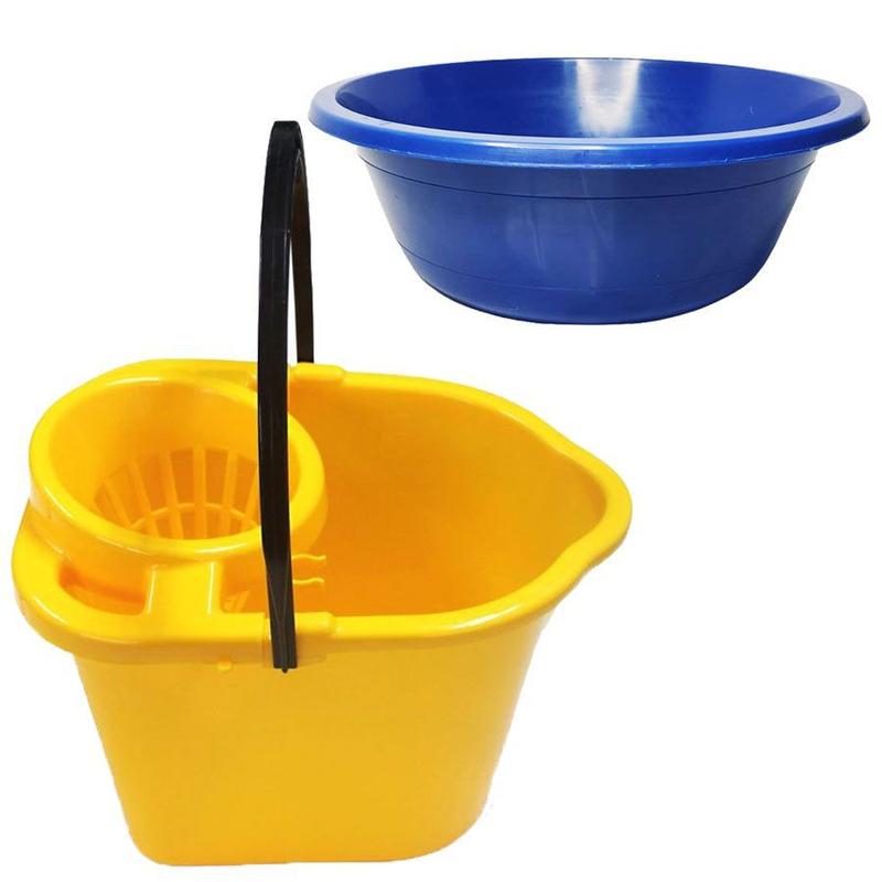 Jogo Balde Espremedor 14L Amarelo + Bacia Multiuso 4 Litros - Arqplast ...