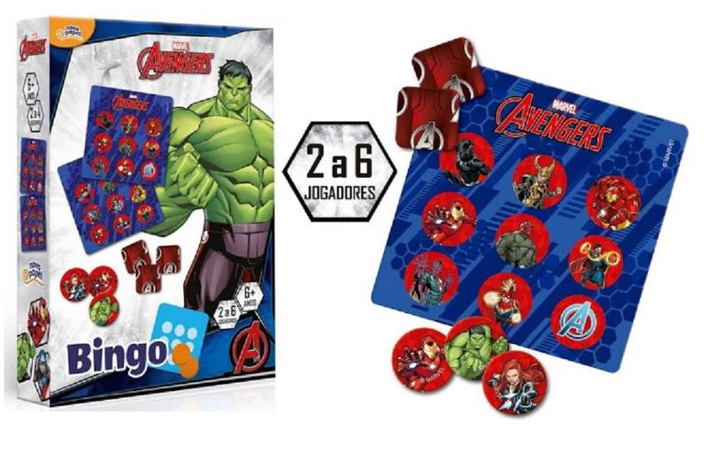 Jogo Bingo Os Vingadores Avengers - Toyster - Jogo Bingo - Magazine Luiza