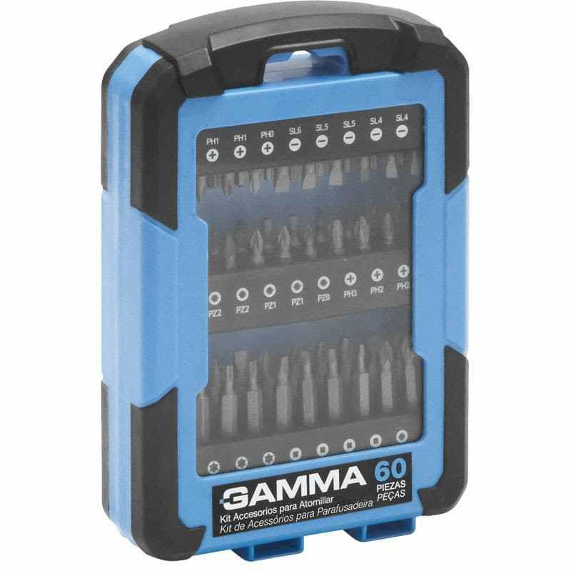 Jogo Bits 60PC - GAMMA - Bits e Brocas - Magazine Luiza