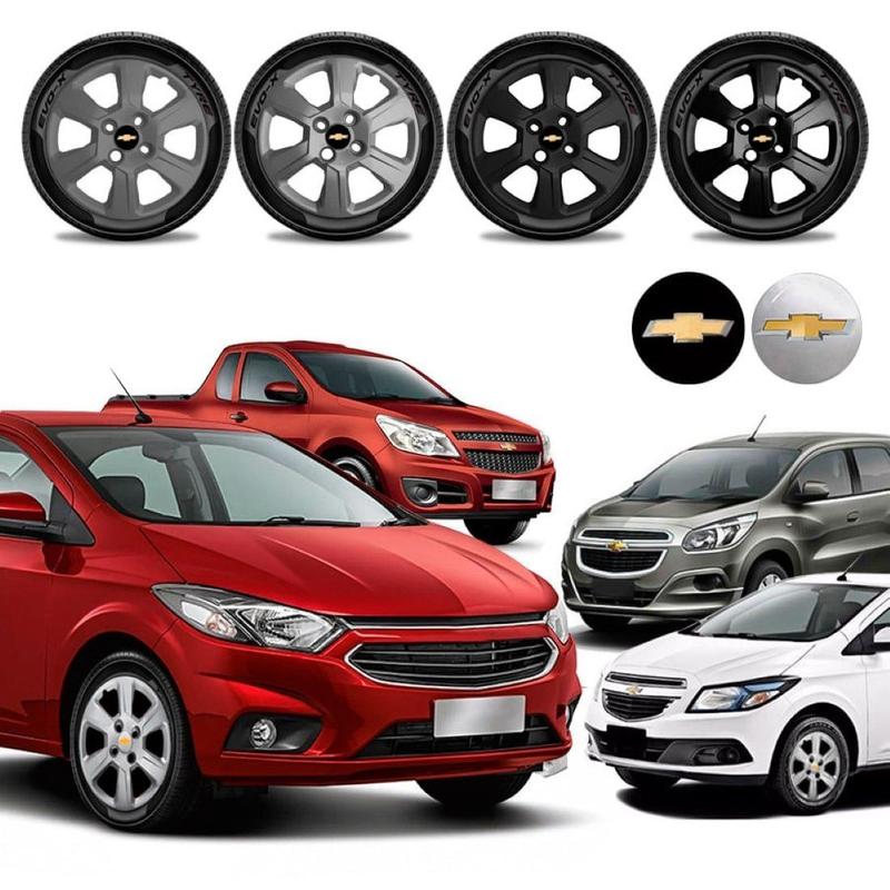 Jogo calota Chevrolet Prisma Onix Spin Montana LT LTZ Aro 15 - GFM ...