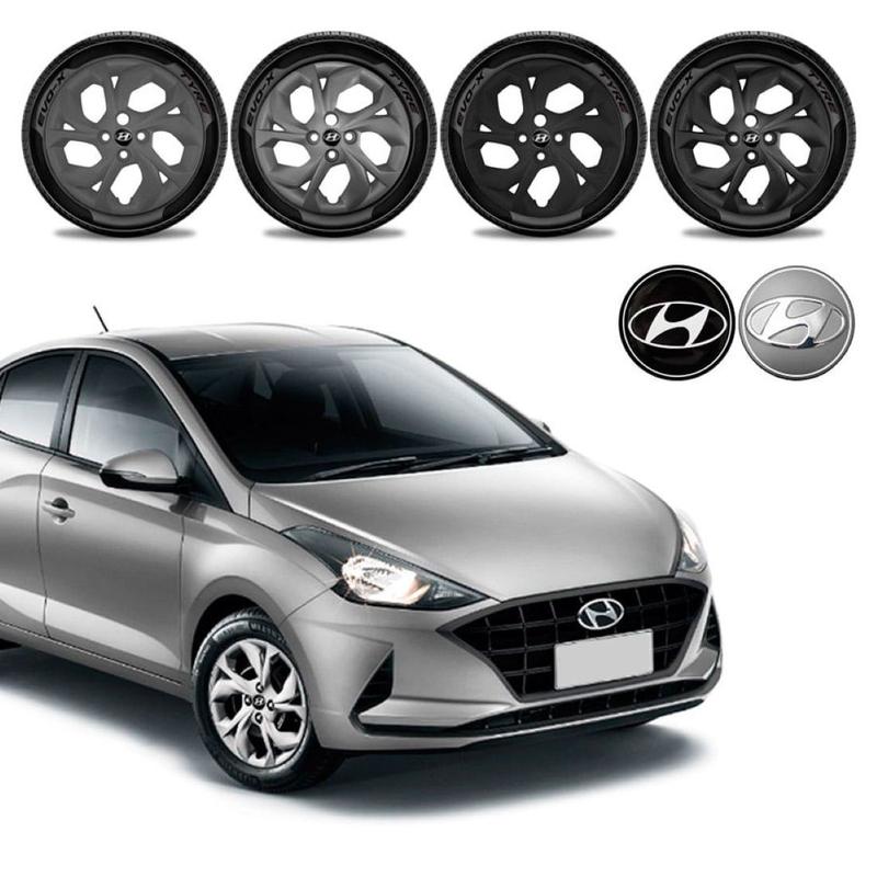 Jogo calota Hyundai HB20 Sedan Hatch 2020 a 2021 Aro 15 - GFM - CALOTA ...
