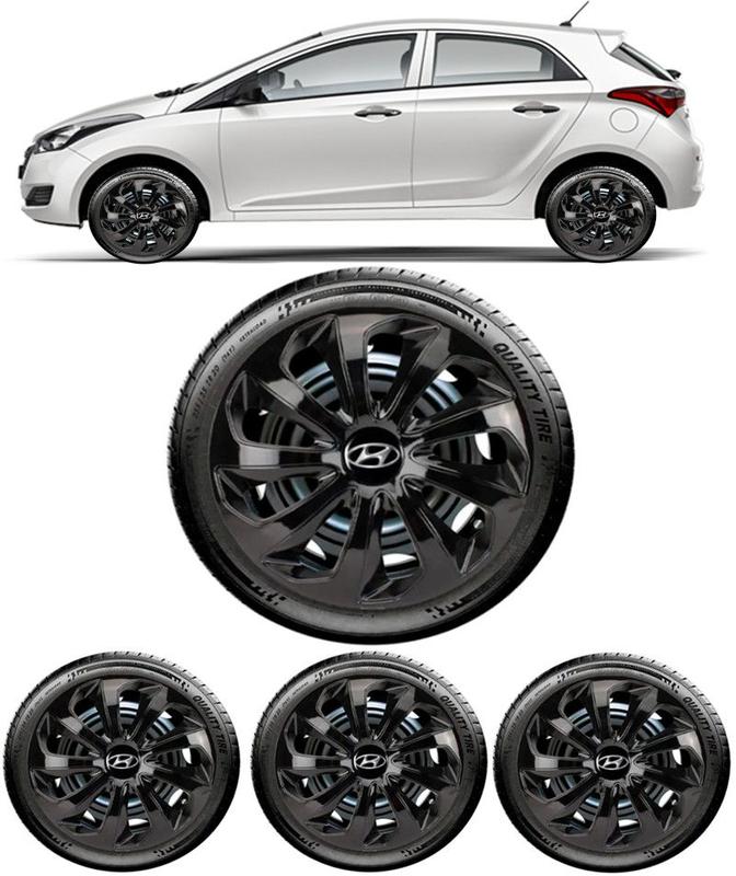 Jogo Calotas Aro 14 Hb20 Hatch Hb20s 2014 2015 2016 2017 18 - Elitte ...