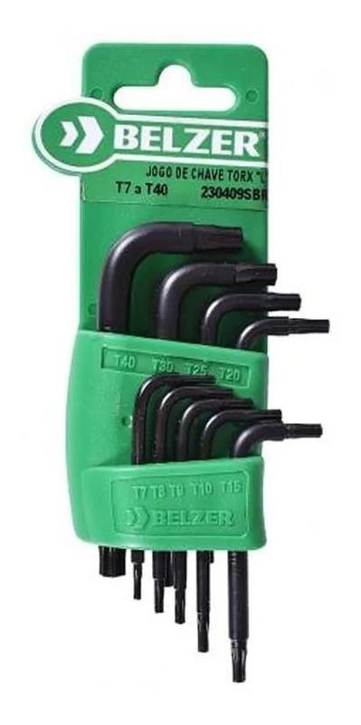 Jogo Chave 9 Peças Torx L T7 A T40 Belzer 230409sbr - APEX - BELZER ...