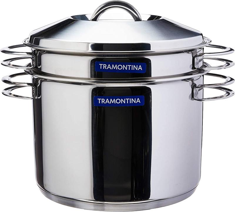 Jogo Cozi-Pasta Solar 2 Peças Tramontina - Jogo de Panelas - Magazine Luiza