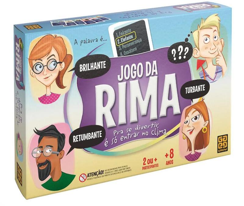 Jogo Da Rima Grow Mais De 550 Palavras - Jogos de Cartas - Magazine Luiza