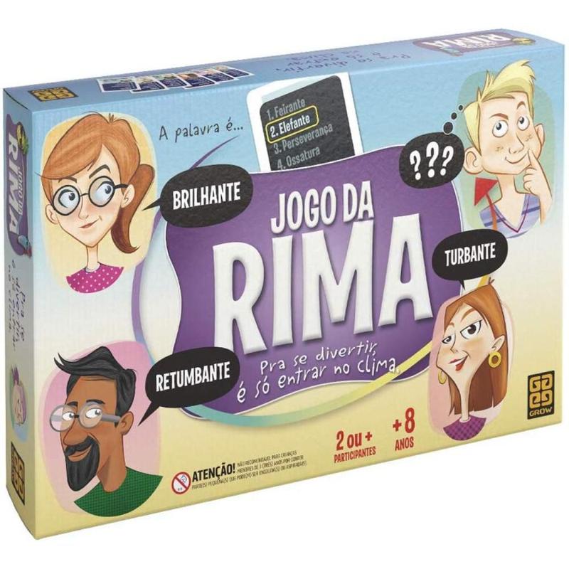 Jogo da Rima Tabuleiro - Grow - GROW JOGOS - Outros Jogos - Magazine Luiza