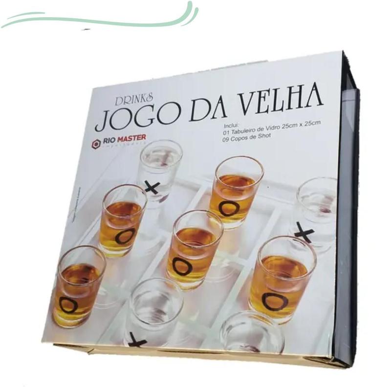 Jogo Da Velha Shot Drinks 9 copos E Tabuleiro Grande. - WCAN - Jogo de ...