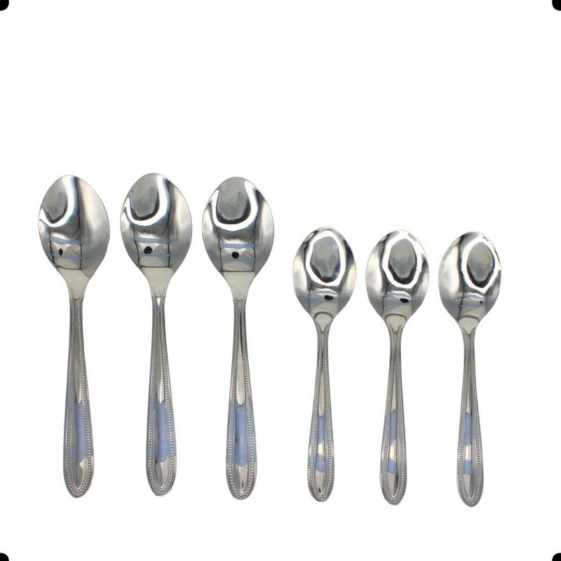 Jogo de 12 Colheres de Mesa e 12 Colheres de Sobremesa chef line ...