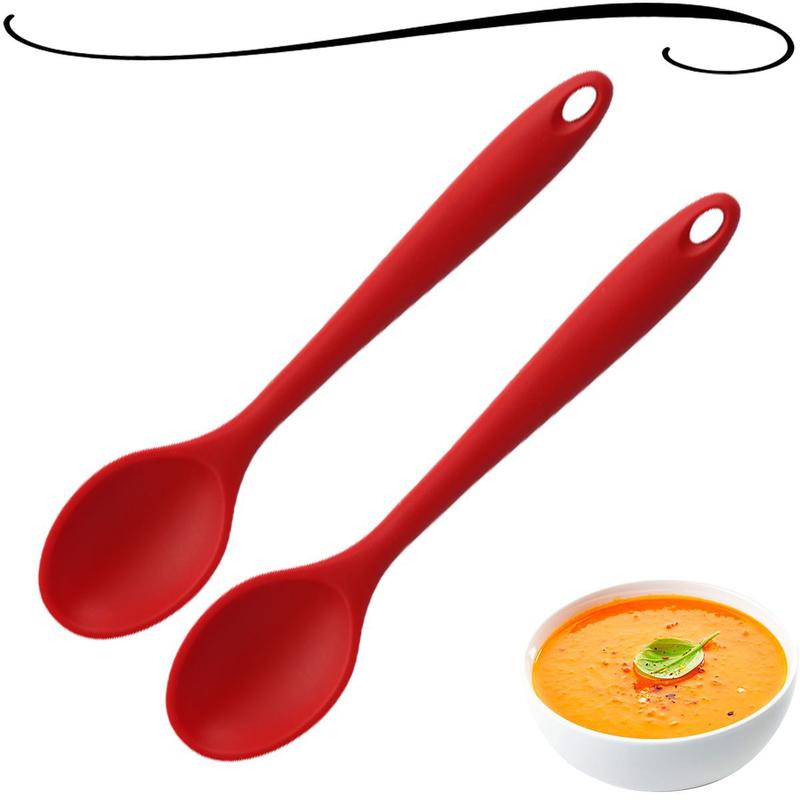 Jogo De 2 Colheres De Arroz Grande Vermelha Em Silicone Alta Qualidade ...