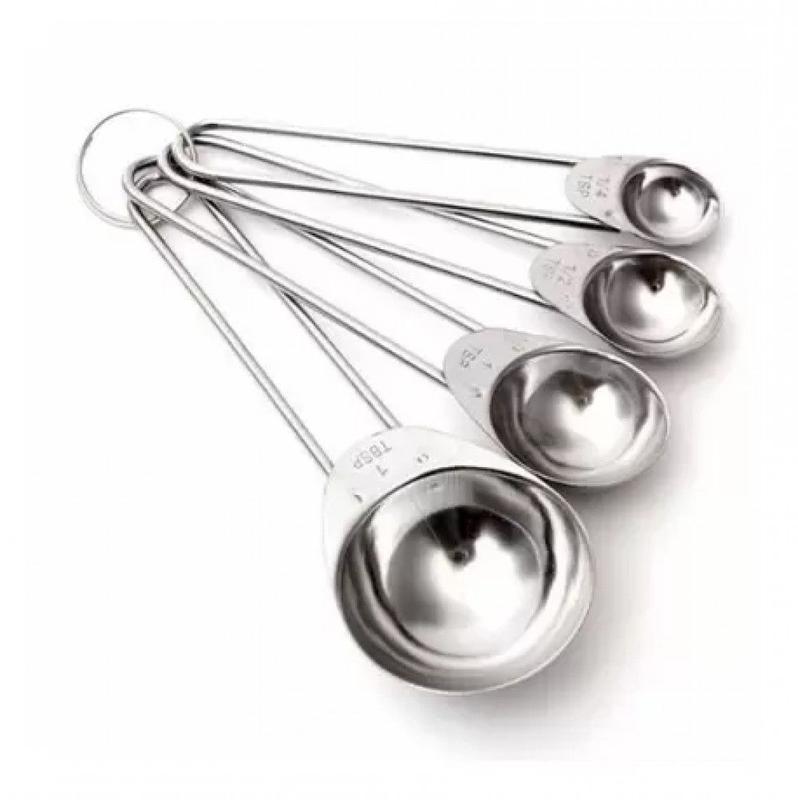 Jogo De 4 Colheres Medidoras Em Inox - Mimo Style - Colheres Medidoras ...