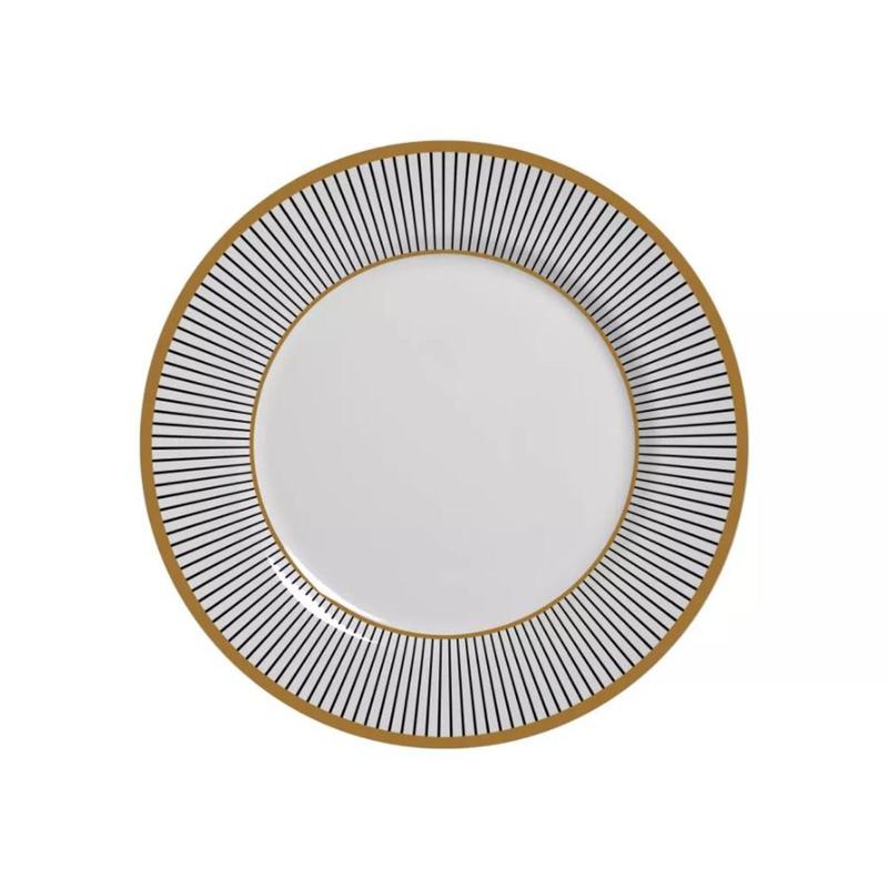 Jogo de 6 Pratos Sobremesa Ritz Preto - Alleanza - Prato de Sobremesa ...