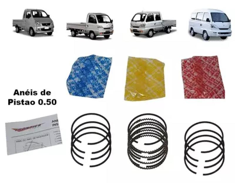 Jogo de Anel 050 effa towner hafei towner junior - Frontier - Autopeças ...