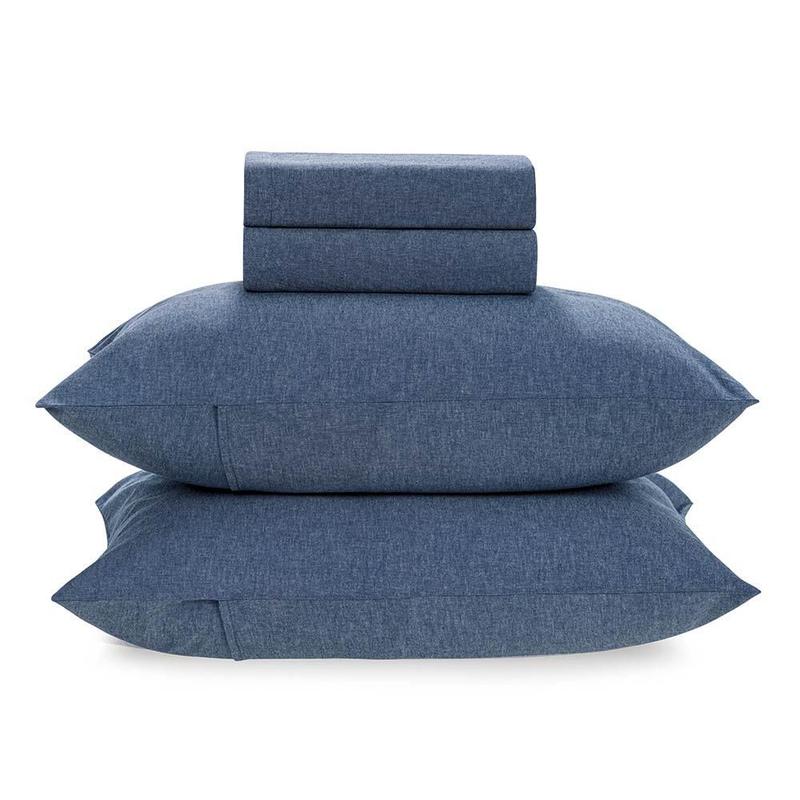 Jogo de Cama Casal Karsten 160 Fios Percal Robin Azul - Jogo de Cama ...