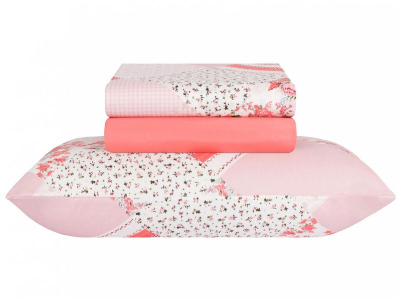 Jogo de Cama Solteiro Realce Microfibra - Paco Milano Jade Colorido 3 ...