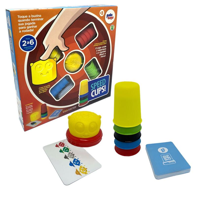 Jogo De Cartas Speed Cups P/ 2 Jogadores ou Mais - Paki Toys - paki ...