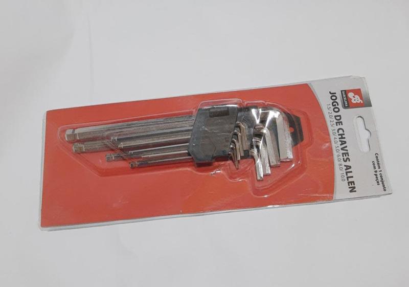 Jogo de chaves allen milímetro 9 peças barcelona - Jogo de Chave de ...