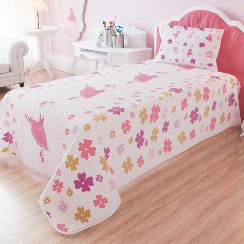 Jogo de colcha Solteiro infantil Ballet Jserrano - Jogo de Cama ...
