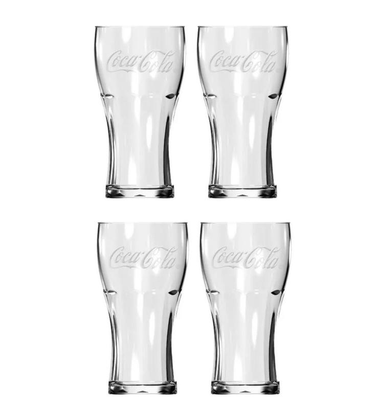 Jogo De Copos Contour Coca Cola Nadir Copo 470ml - 4 Unid - Copo de ...