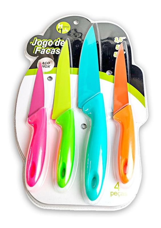 Jogo de Facas Coloridas Original Churrasco Tendência - Atacado 25 de ...