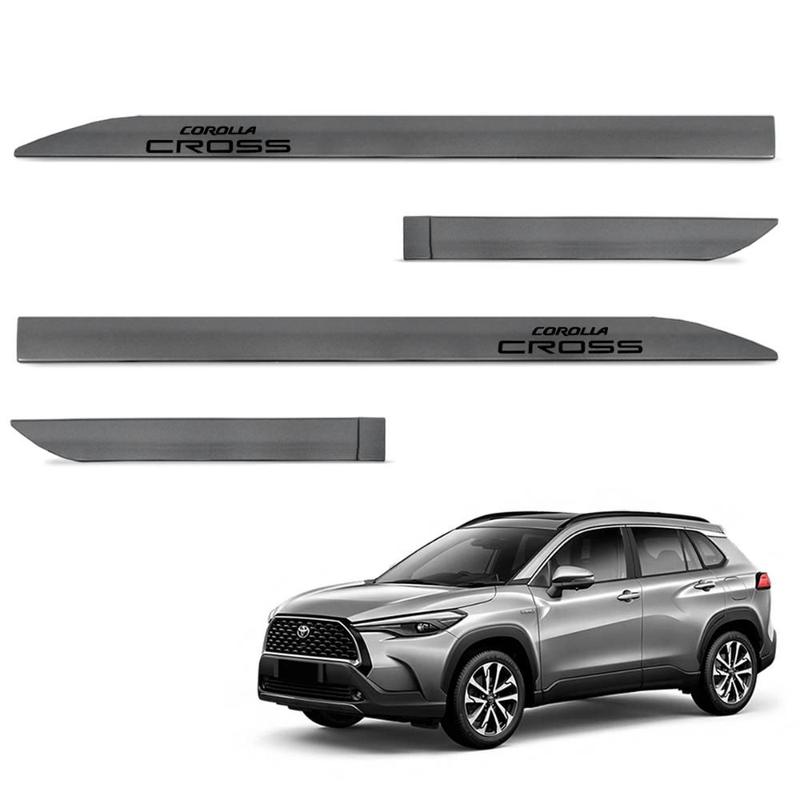 Jogo de Friso Lateral Corolla Cross 2021 A 2024 Cinza Granito - GRID ...