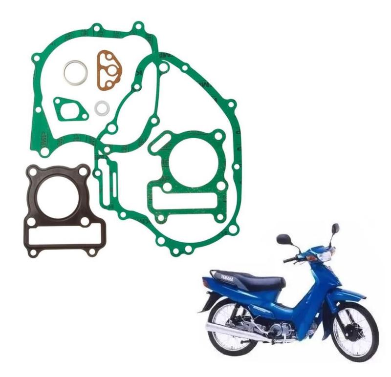 Jogo De Juntas Yamaha Crypton 105 De 1997 Ate 2004 - Valflex - Juntas Automotivas - Magazine Luiza