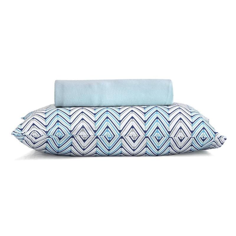 Jogo de Lençol Simples Rian Queen Azul - Santista - Lençol - Magazine Luiza