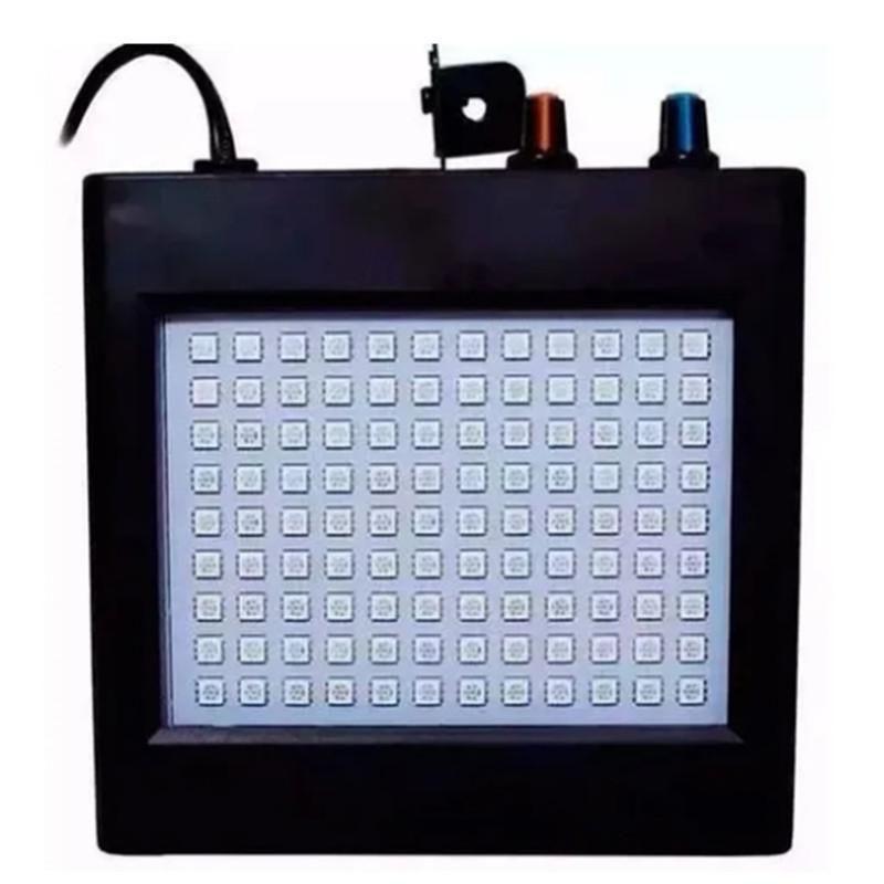 Jogo De Luz Strobo Led Rgb Iluminação Festa 108 Leds Rítmico - A.R ...