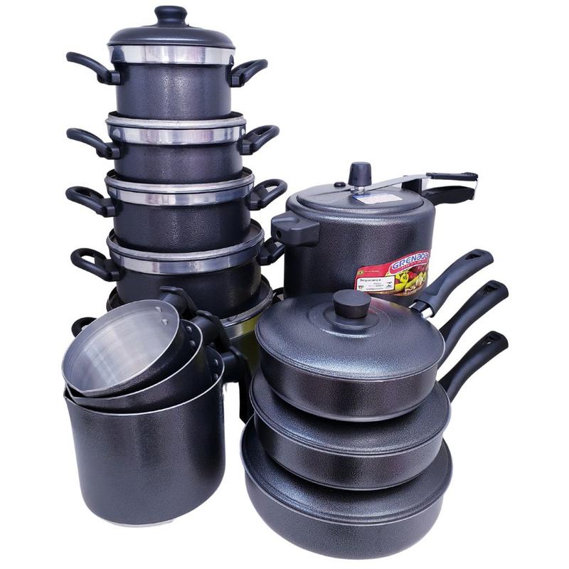 Jogo de panelas alumínio kit 12 peças - JC ALUMÍNIOS - Jogo de Panelas ...