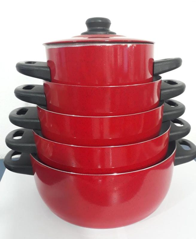 Jogo de Panelas color 5 peças - Centenário Panelas - Jogo de Panelas ...