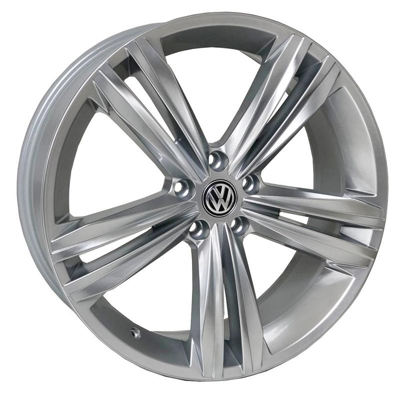 Jogo de Rodas Tiguan R-Line Aro 20 x 7,5 5x100 ET38 Volkswagen S18 Prata - KR Wheels - Roda de ...