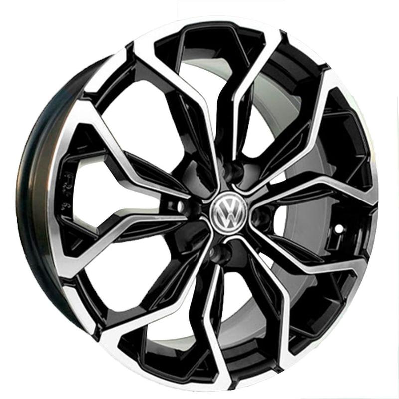 Jogo de Rodas Voyage Urban Aro 16 x 6 4x100 ET42 M16 Preto Diamantado ...