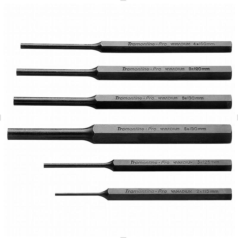 Jogo de Saca-pino Paralelos em Aço 6 Peças Tramontina PRO - Saca Pino ...