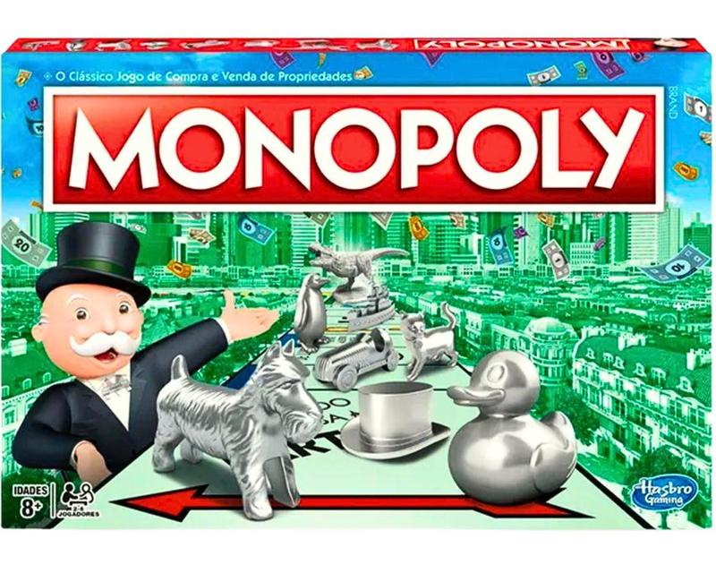 Jogo De Tabuleiro Estratégico Monopoly Jogo Original - HASBRO - Jogos ...