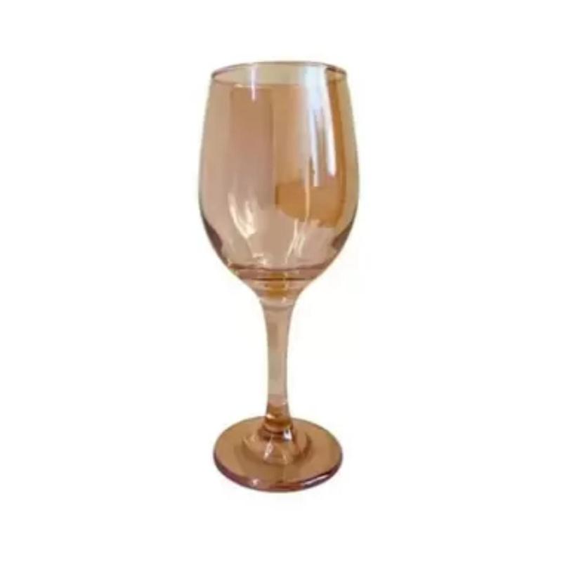 Jogo De Taça Para Vinho Água De Vidro Ambar 385ml - DecorMartin - Taça ...