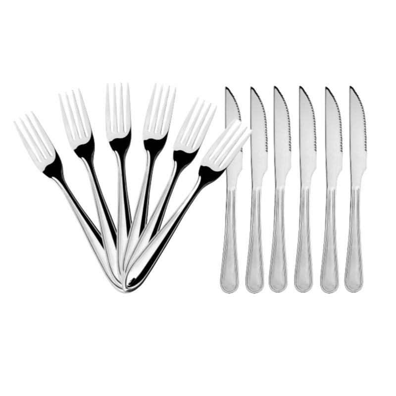 Jogo de Talheres Completo Faqueiro 12 uni Inox Restaurante - Todo dia ...