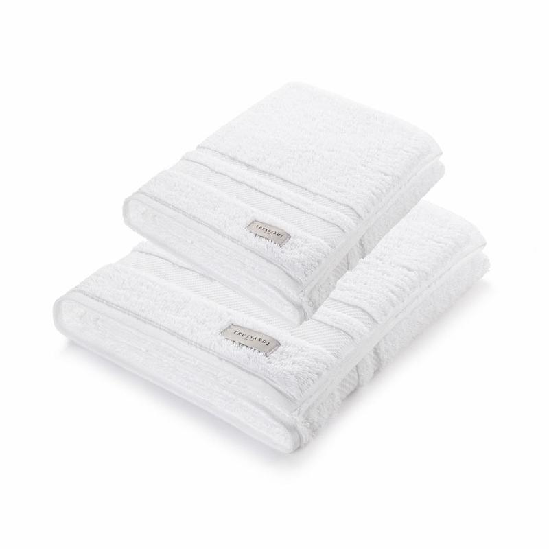 Jogo de Toalha Banho e Rosto Branca Trussardi - Lorenzi - Jogo de ...