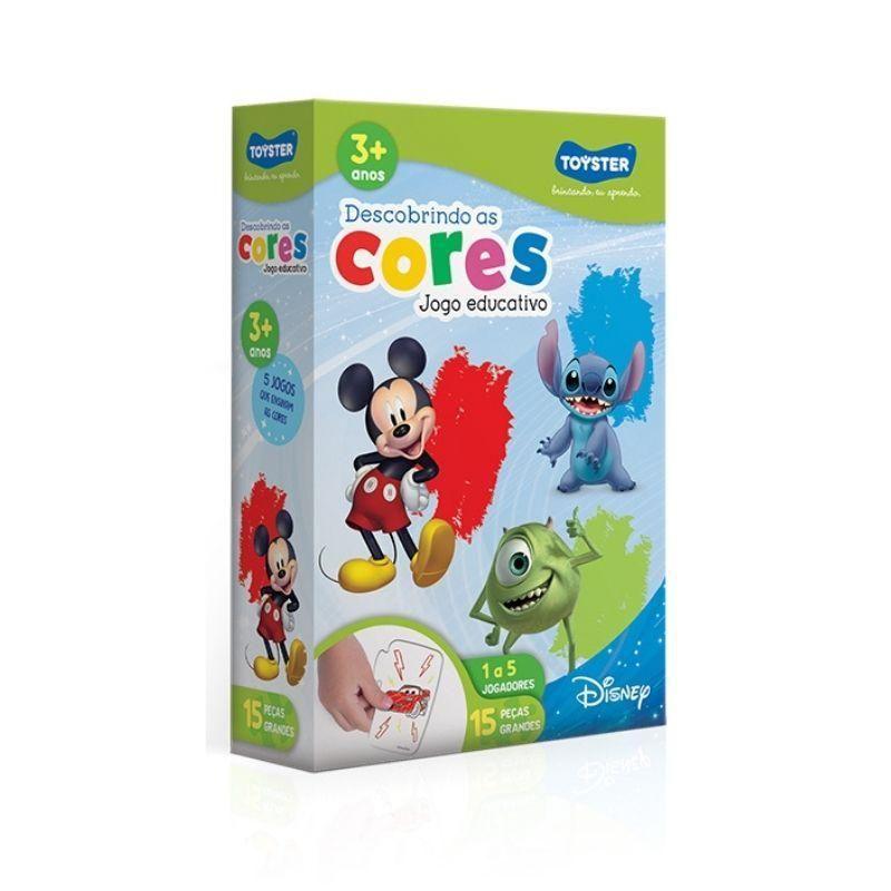 Jogo Educativo Descobrindo as Cores 15 Peças Disney Toyster - Jogos ...
