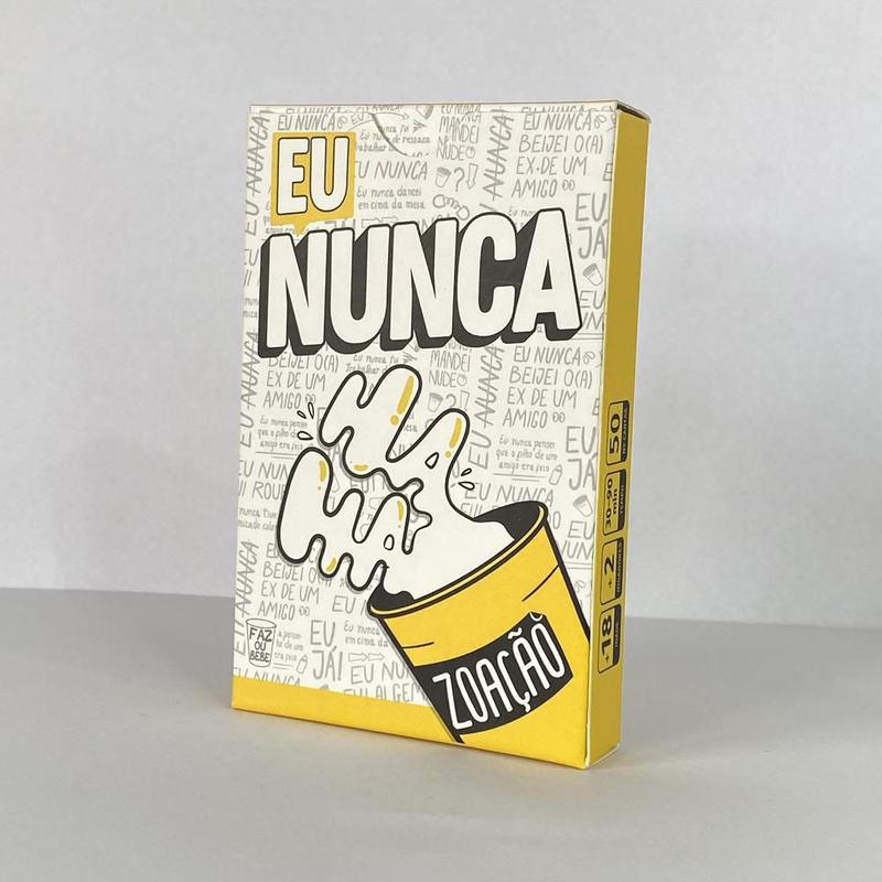 Jogo Eu Nunca Zoação Drinking Game - Faz ou Bebe - Jogo de Roleta Shot ...