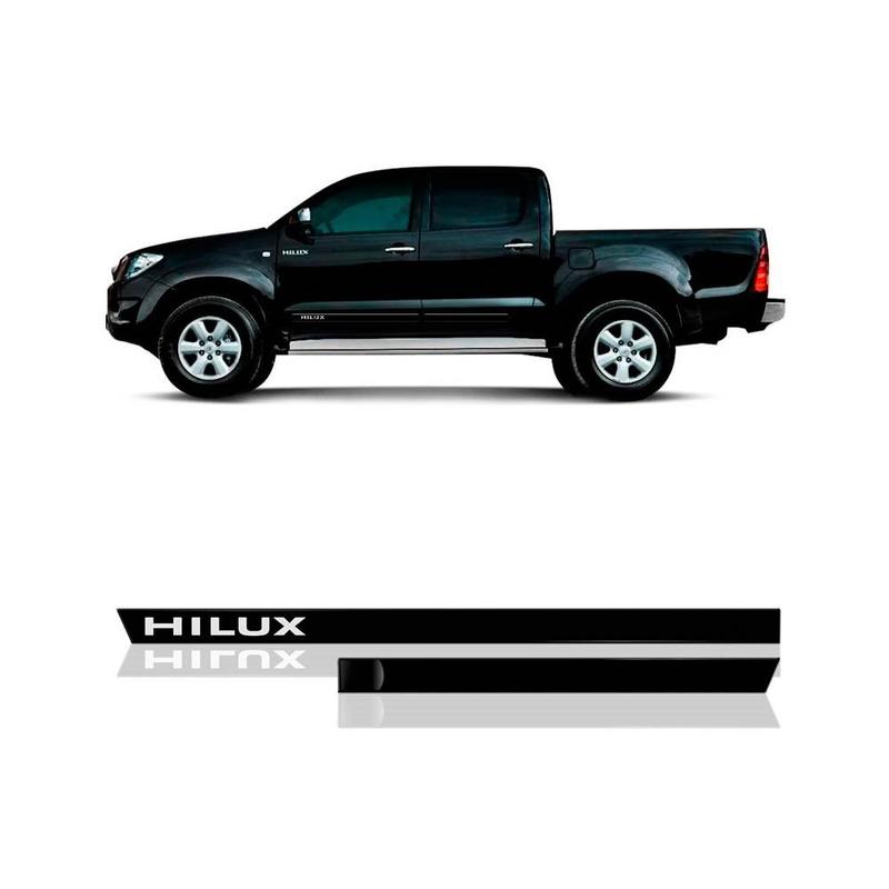 Jogo Friso Lateral Hilux Cabine Dupla - 4 Peças - SANFIL - Frisos e ...
