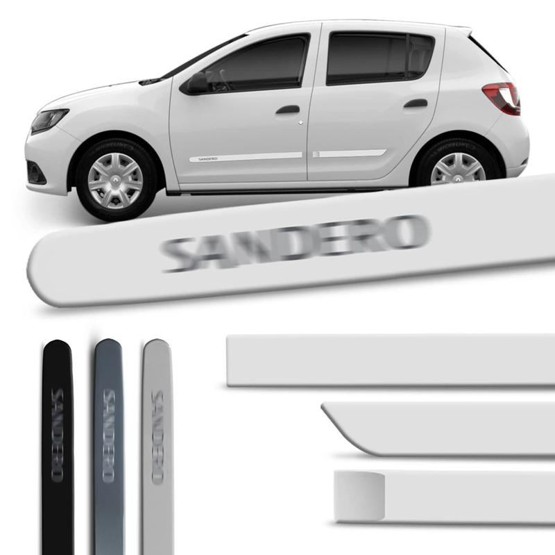 Jogo Friso Lateral Sandero 2015 2016 2017 2018 2019 2020 2021 2022 Cor ...