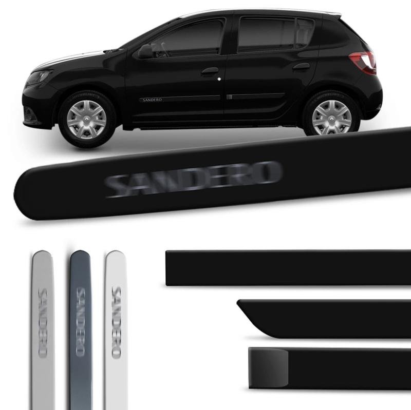 Jogo Friso Lateral Sandero 2015 2016 2017 2018 2019 2020 2021 2022 Cor ...