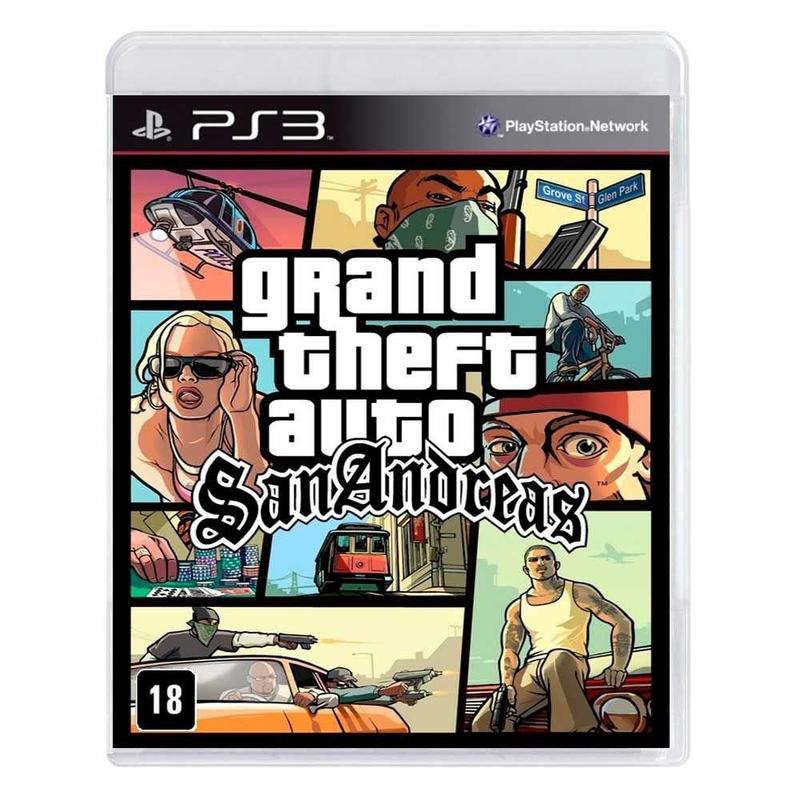 Jogo Grand Theft Auto: San Andreas (GTA) - PS3 - Rockstar Games - Jogos ...
