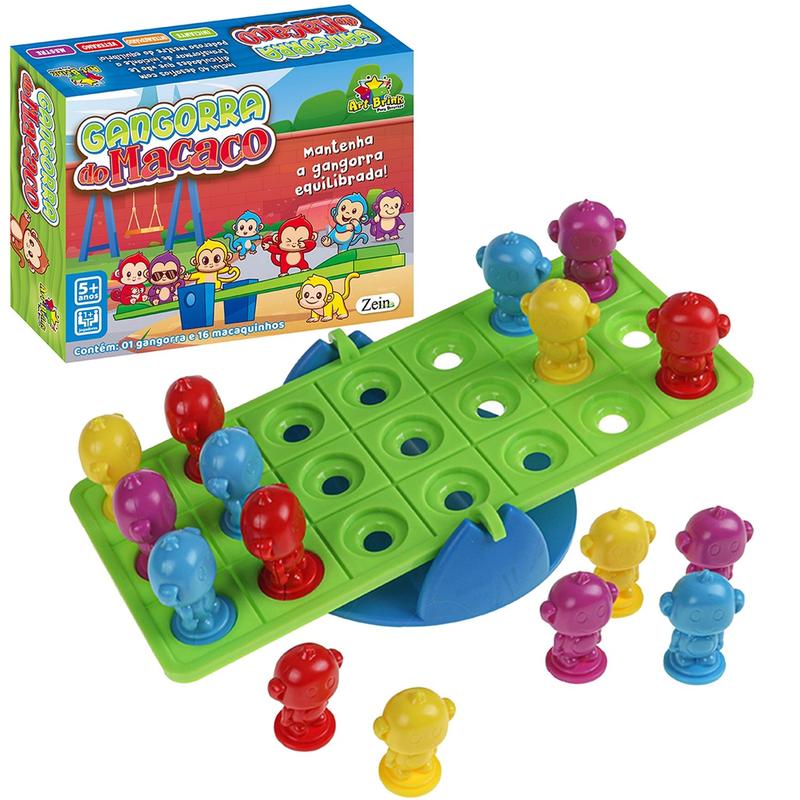 Jogo Infantil Gangorra Do Macaco Equilibrista- Art Brink - Jogos ...