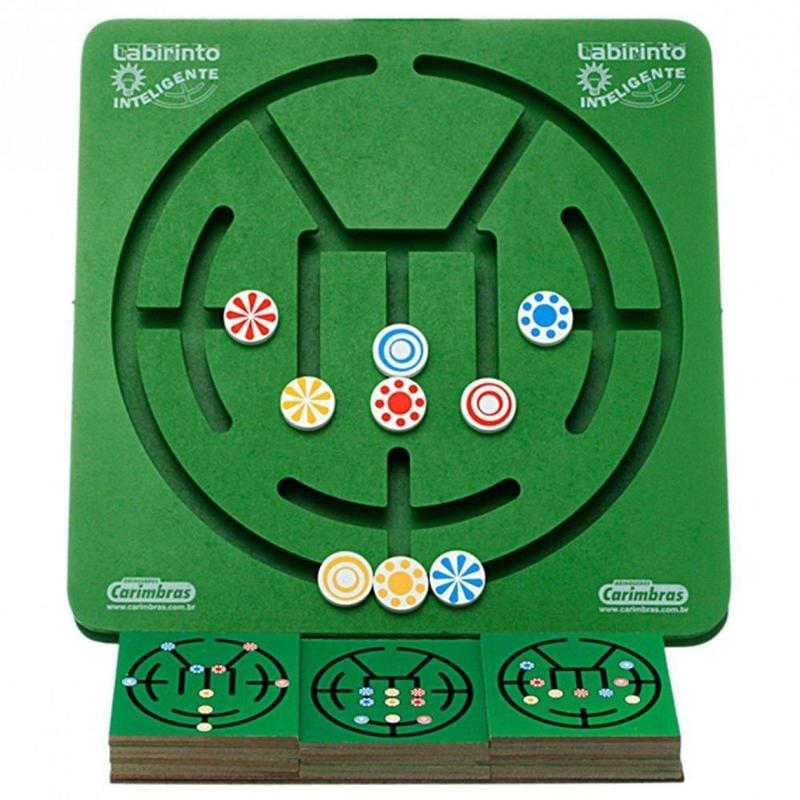 Jogo Labirinto Inteligente Carimbrás em Madeira - Outros Jogos ...