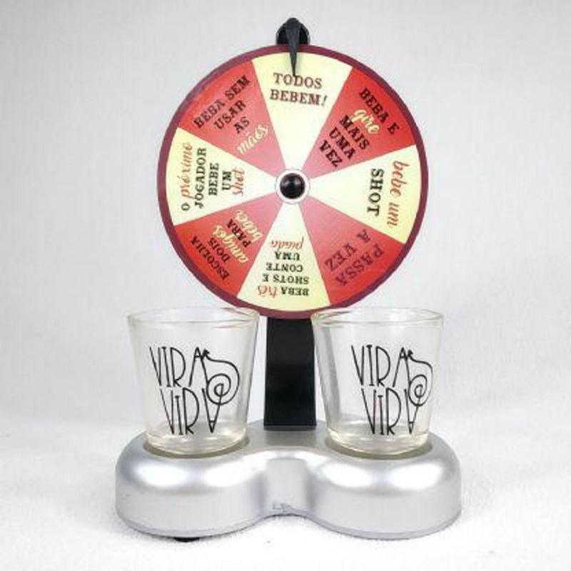 Jogo Roda De Shot 2 Copos E Roleta Vira Vira Happy Hour - Casualgift ...