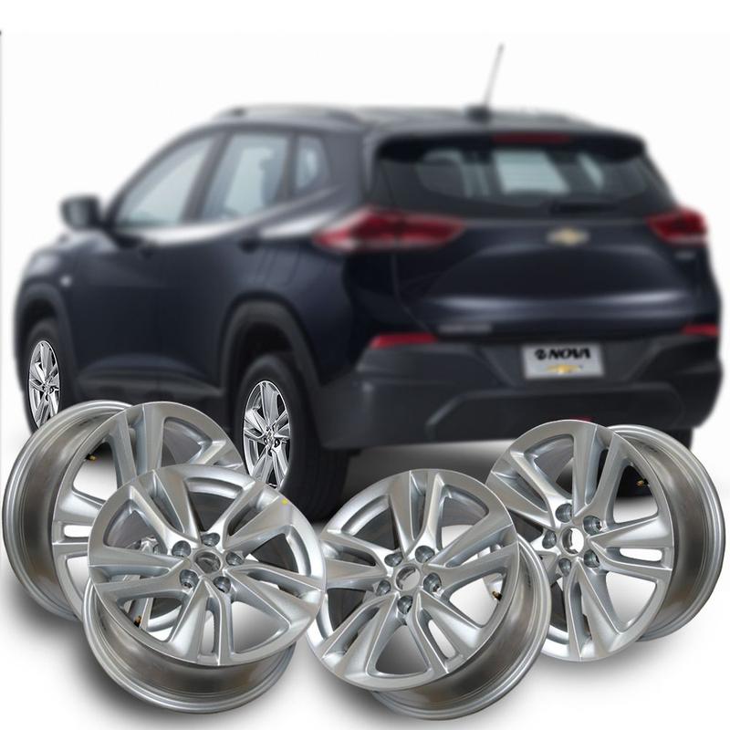 Jogo Roda Liga Leve Aro 16 Prata Pecas Genuinas Gm Tracker 2021 A 2022 ...