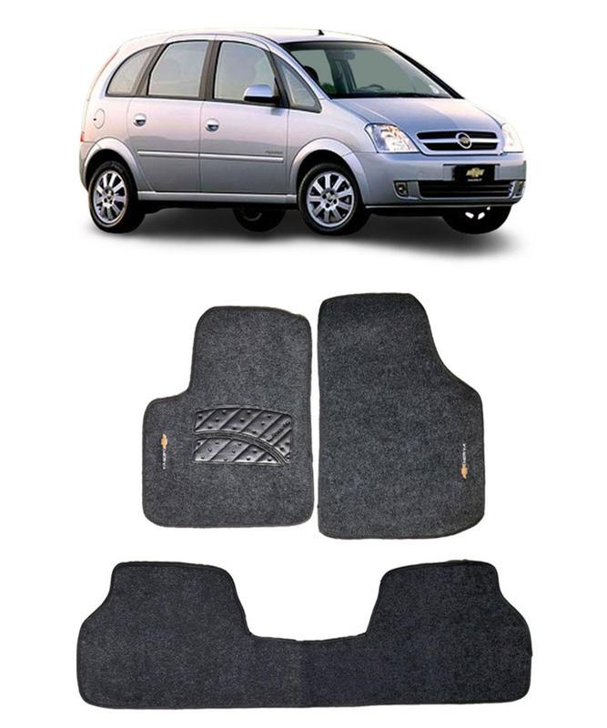 Jogo Tapete Carpete Chevrolet Meriva 2002 a 2012 Com Logo Bordado ...