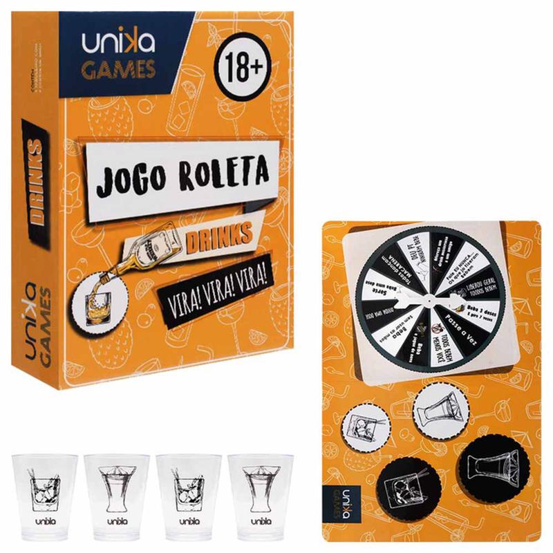 Jogo VIRA VIRA VIRA Roleta Drinks - Unika Games - Jogo de Roleta Shot ...