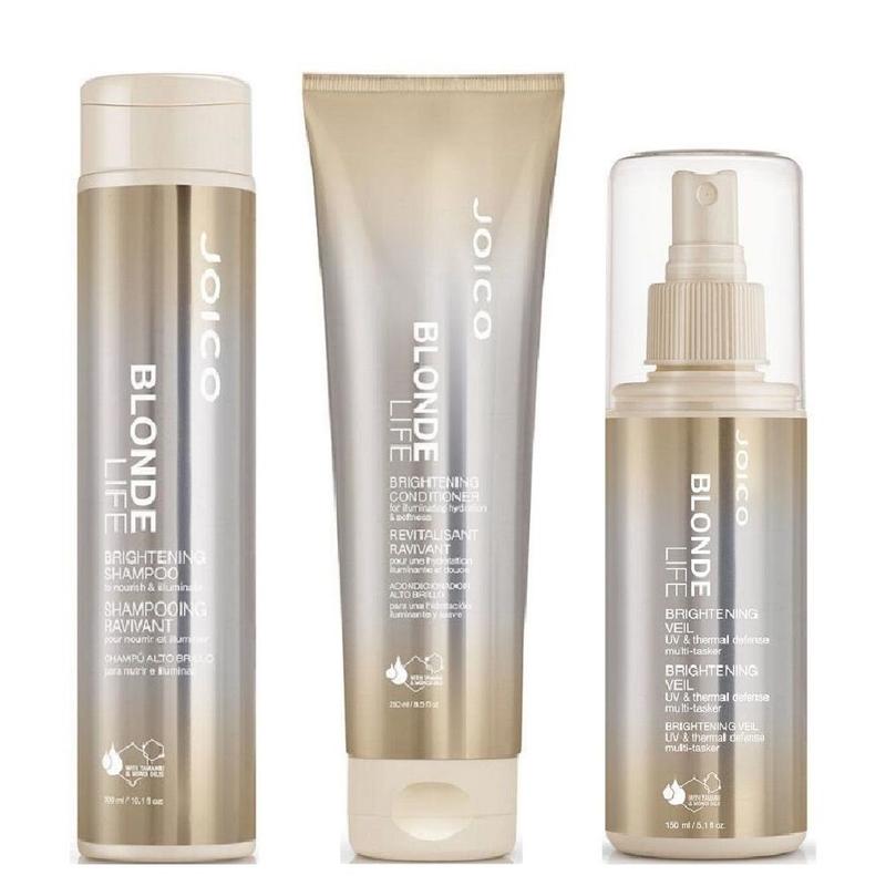 Joico Shampoo Blonde Life Brightening 300ml + Condicionador 250ml ...