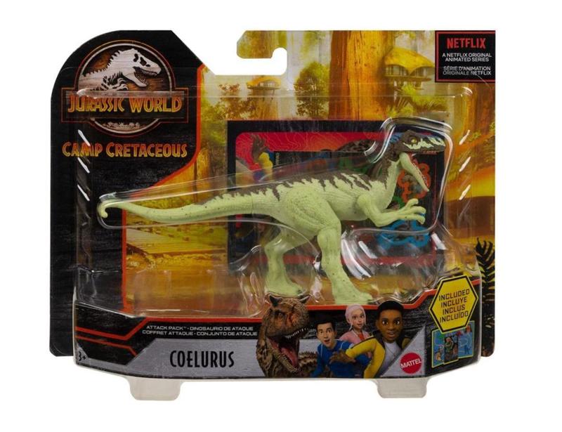 Jurassic World Coelurus 16cm Camp Cretaceous Mattel C/nf - Bonecos ...